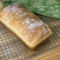 Healthy White Bread Recipe - Five Spot Green Living
